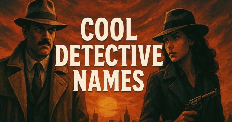 700+ Best Detective Names Male, Female, Cool, Funny & Classic Mystery ...